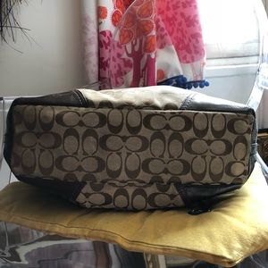 Coach | Bags | Coach Logo Patent Leather Round Duffel Purse Bag | Poshmark